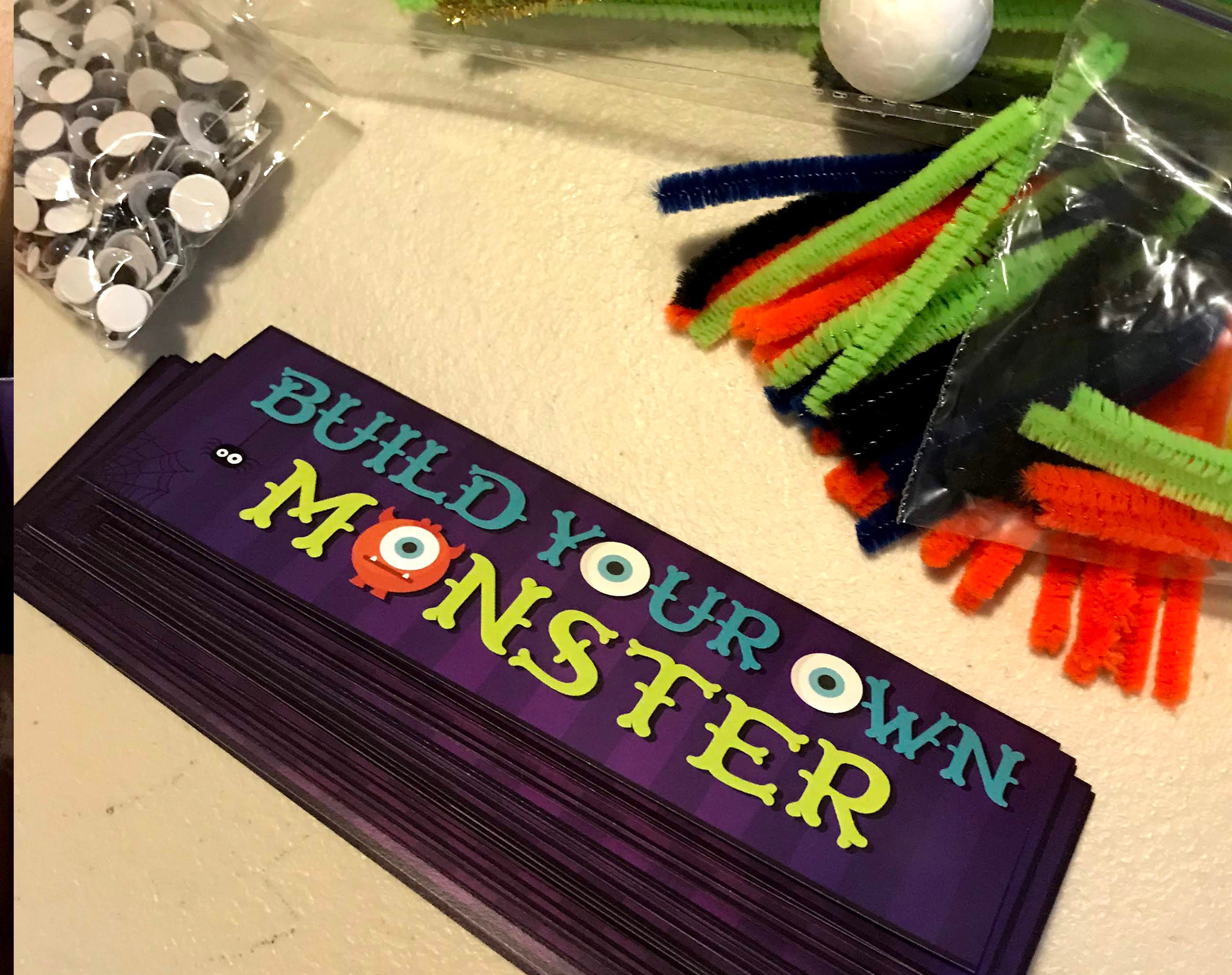 Printable Halloween "build Your Own Monster" Favor Bag Toppers ...