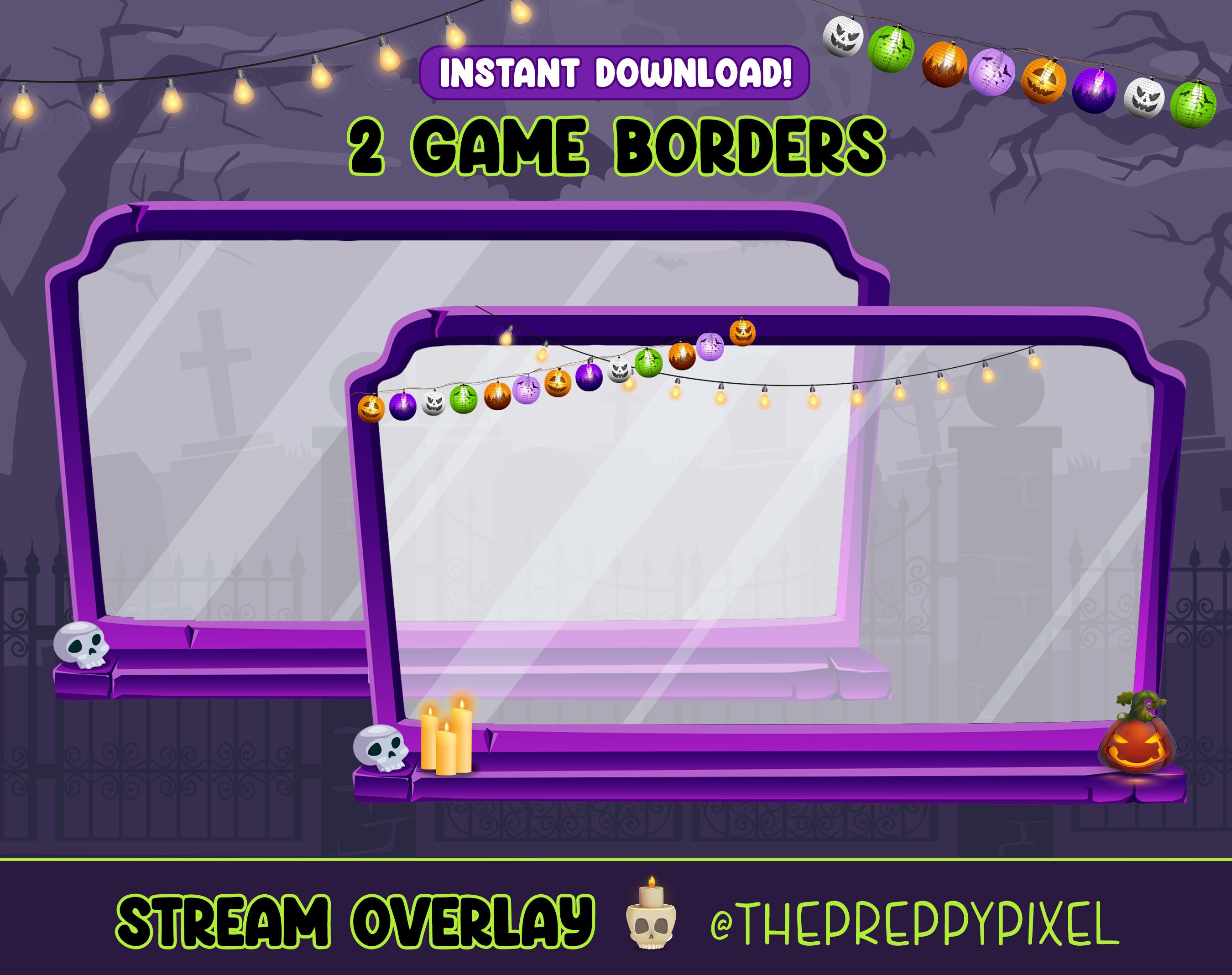 Halloween Stream Package | Twitch Overlay | Stream Setup | Twitch ...