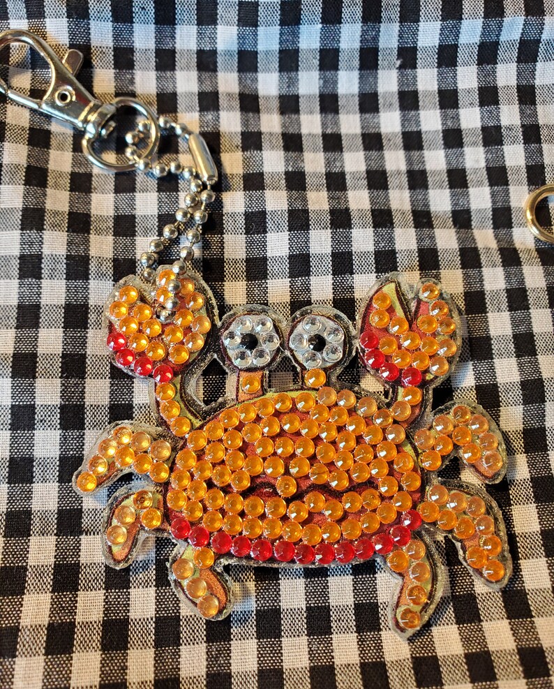 Crab Keychain - Etsy