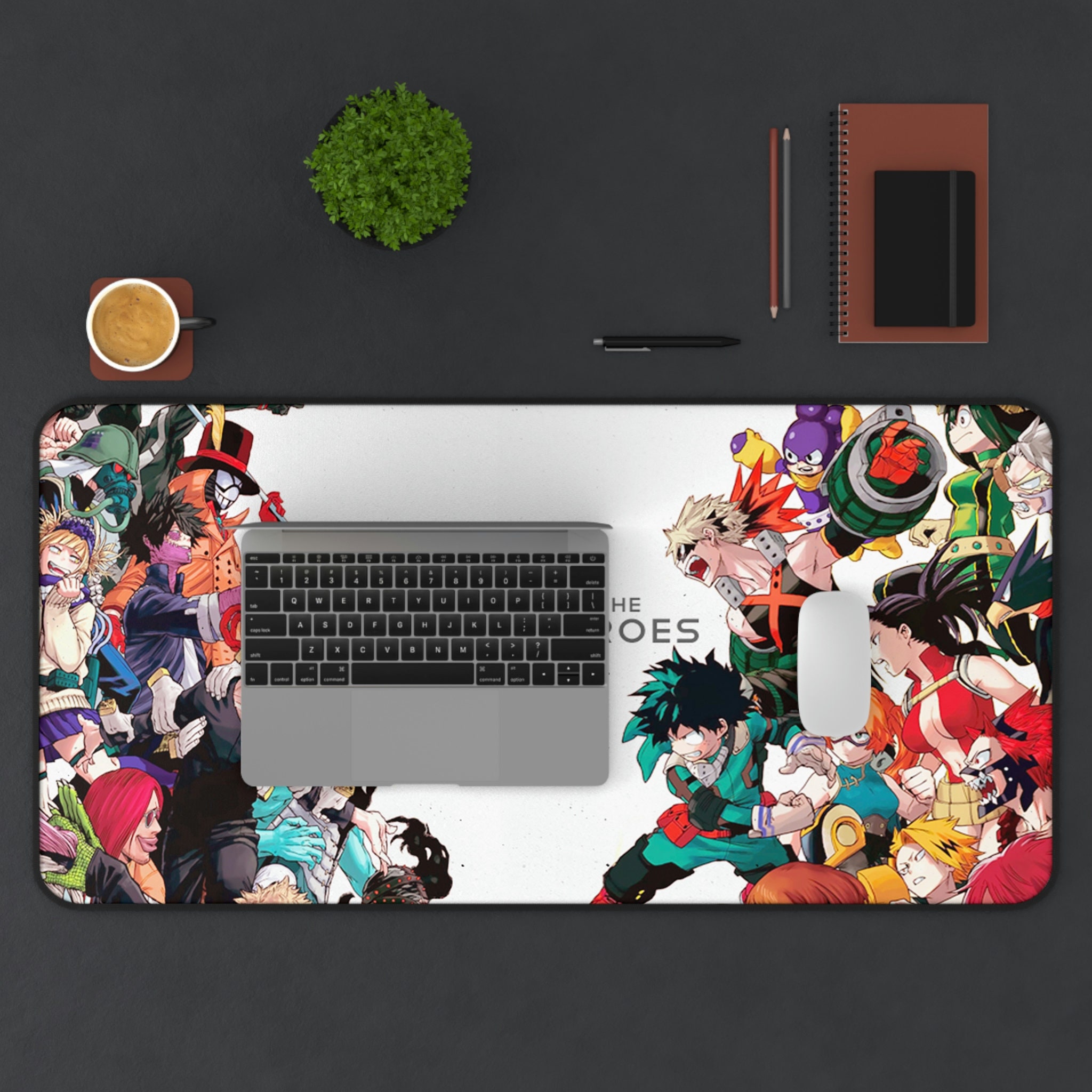 MHA Heroes Vs Villains | Anime XL Gaming Desk Mat | Printerval Canada