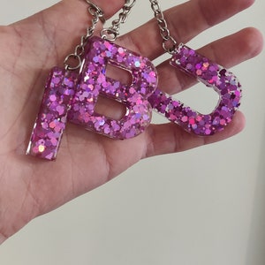 Custom Resin Letter Keychains - Etsy UK