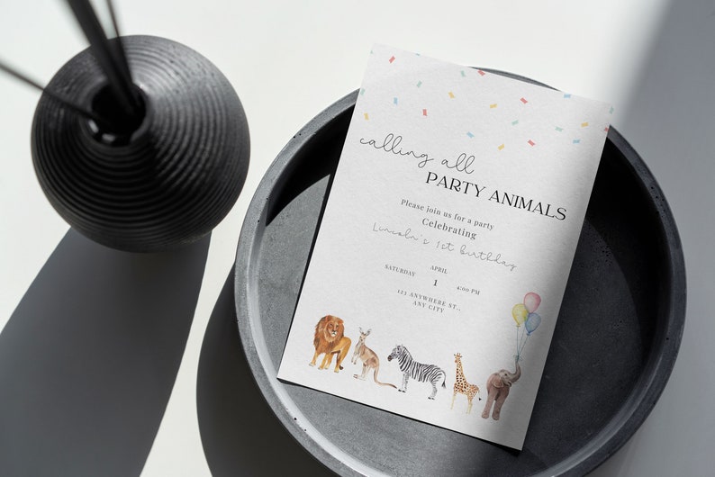 Party Animals Birthday Invitation Calling All Party Animals Party ...