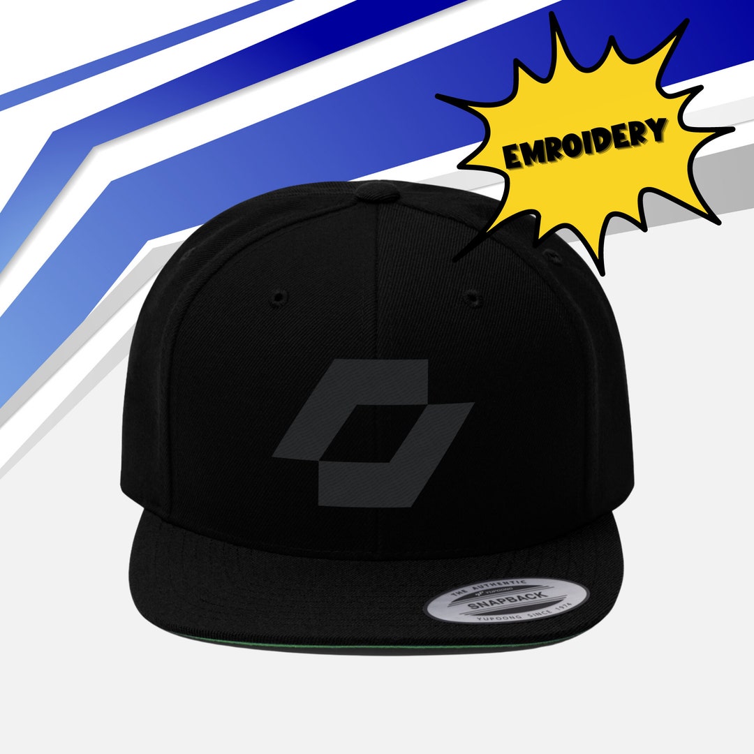 Loop Network Snapback Cap Embroidery Flat Bill Hat - Etsy