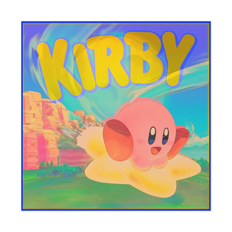 Kirby Warp Star Poster Classic Variant - Etsy