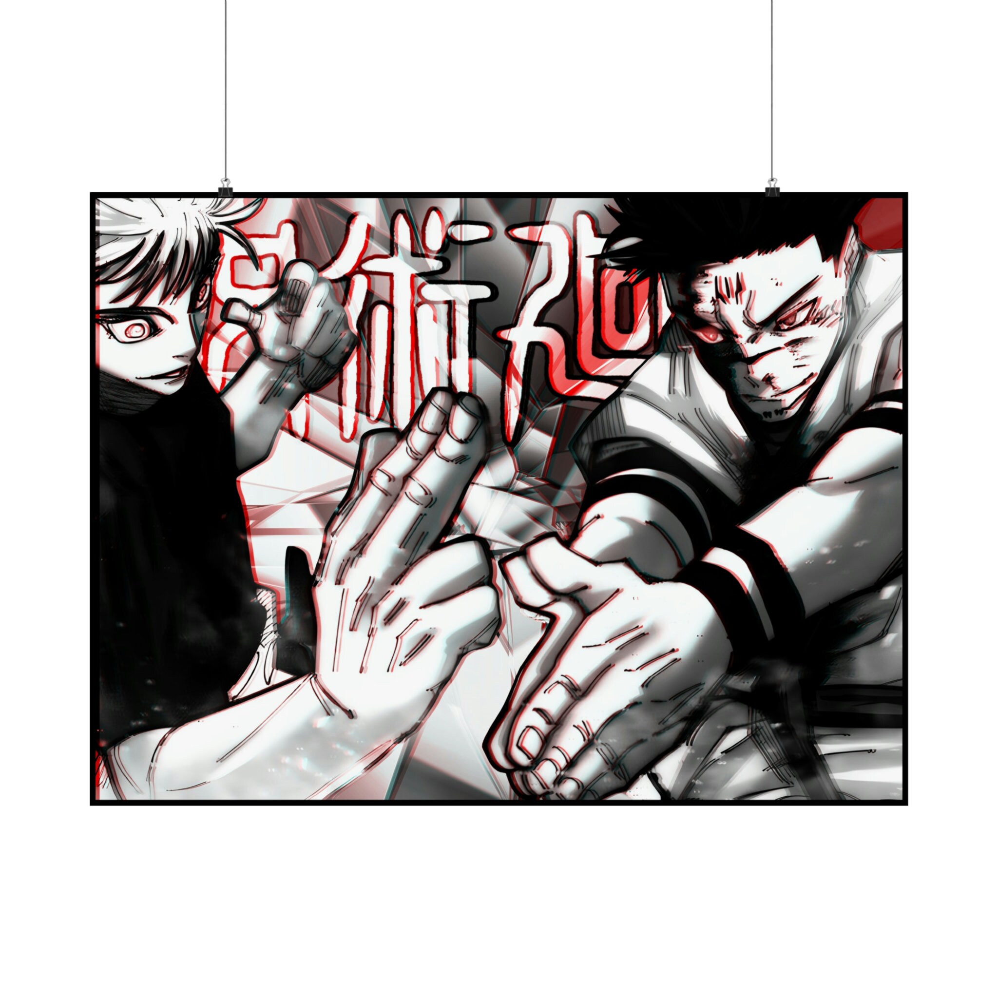 Gojo VS Sukuna Poster - Glitch Variant - Etsy