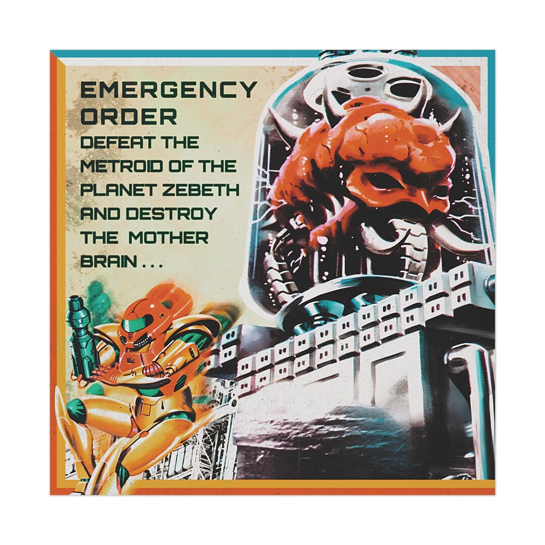 Metroid Poster - Classic Variant - Etsy