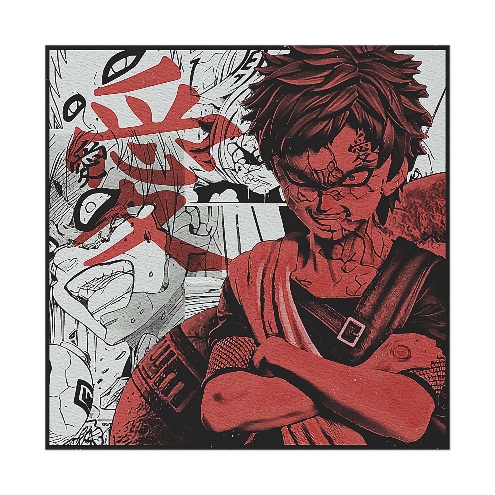 Gaara Converse Uzumaki And Gaara Sneakers Custom Jutsu Anime Shoes ...