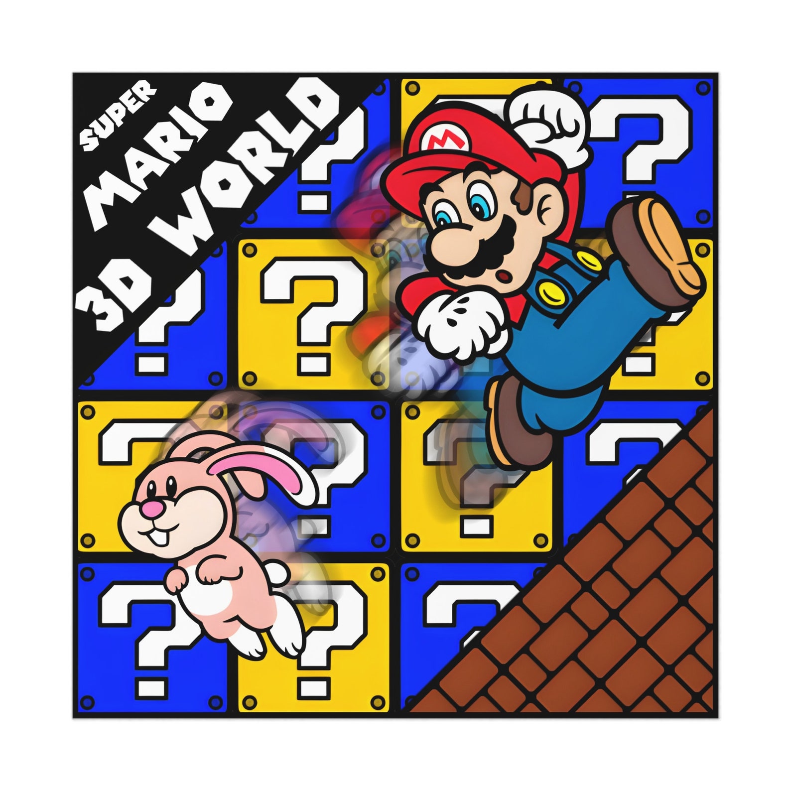 Super Mario 3D World Poster - Etsy