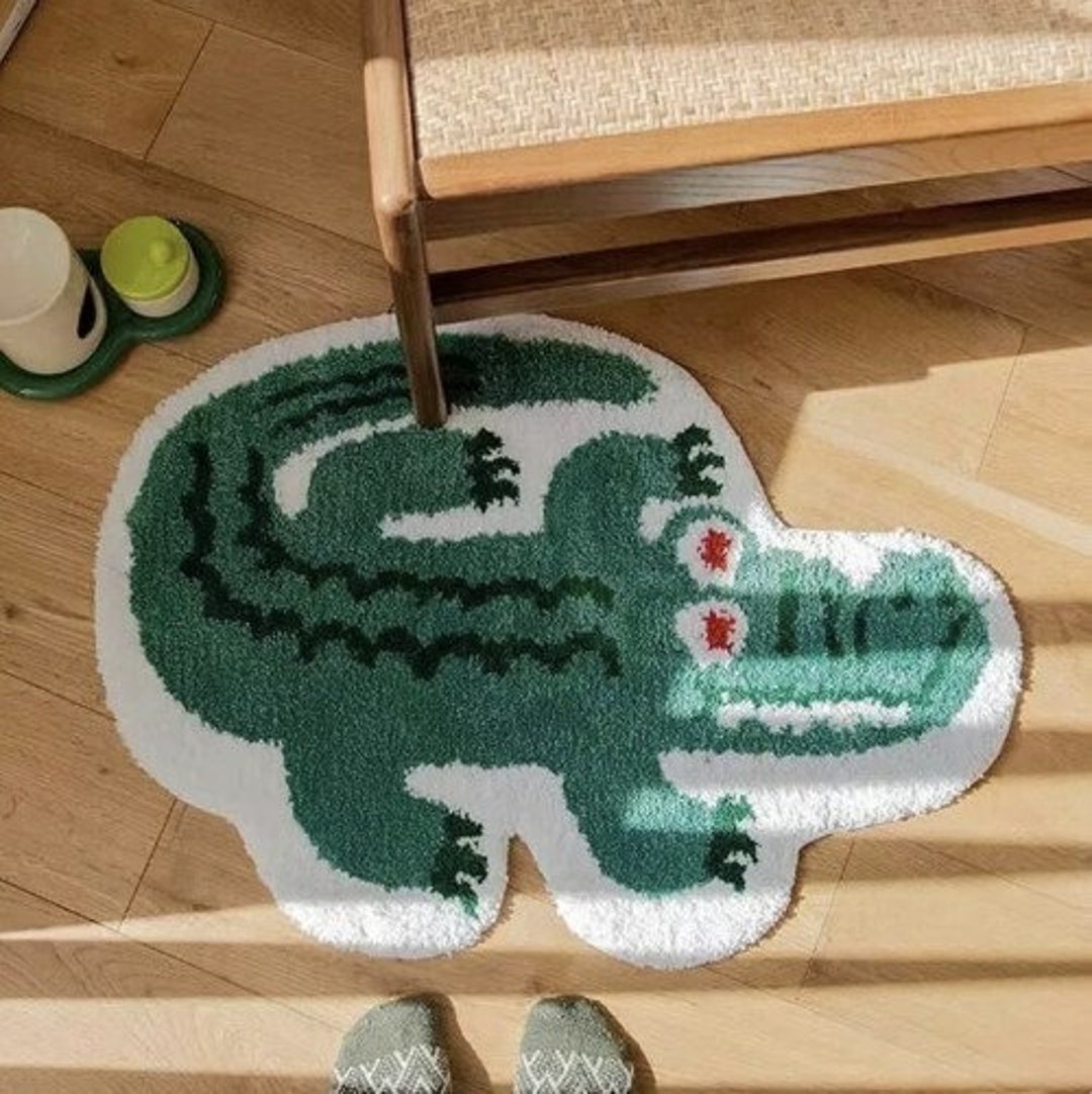 Tufted Crocodile Rug - Etsy