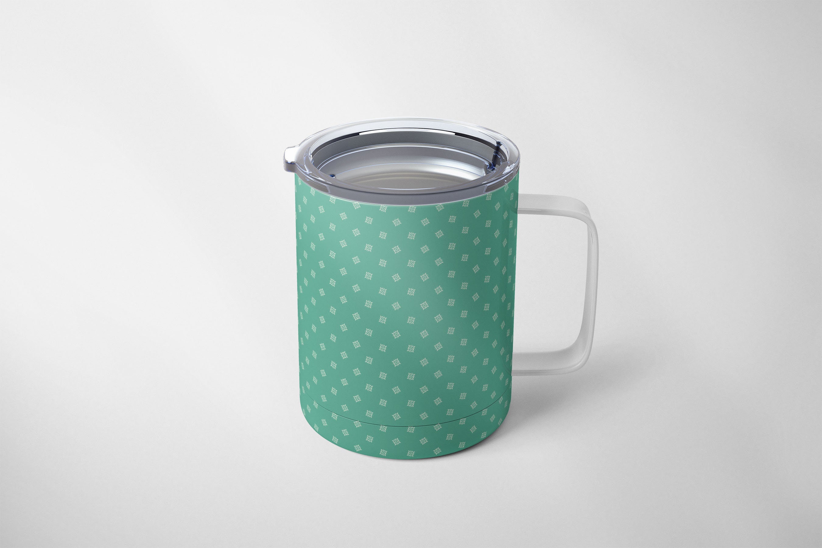 Snowflake Sweater Pattern Green and White Snow Christmas Seamless ...