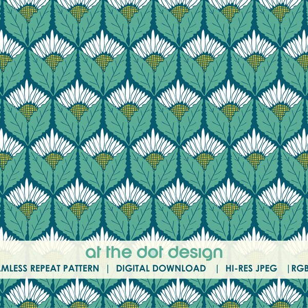 Floral Block Print Stencil - Etsy