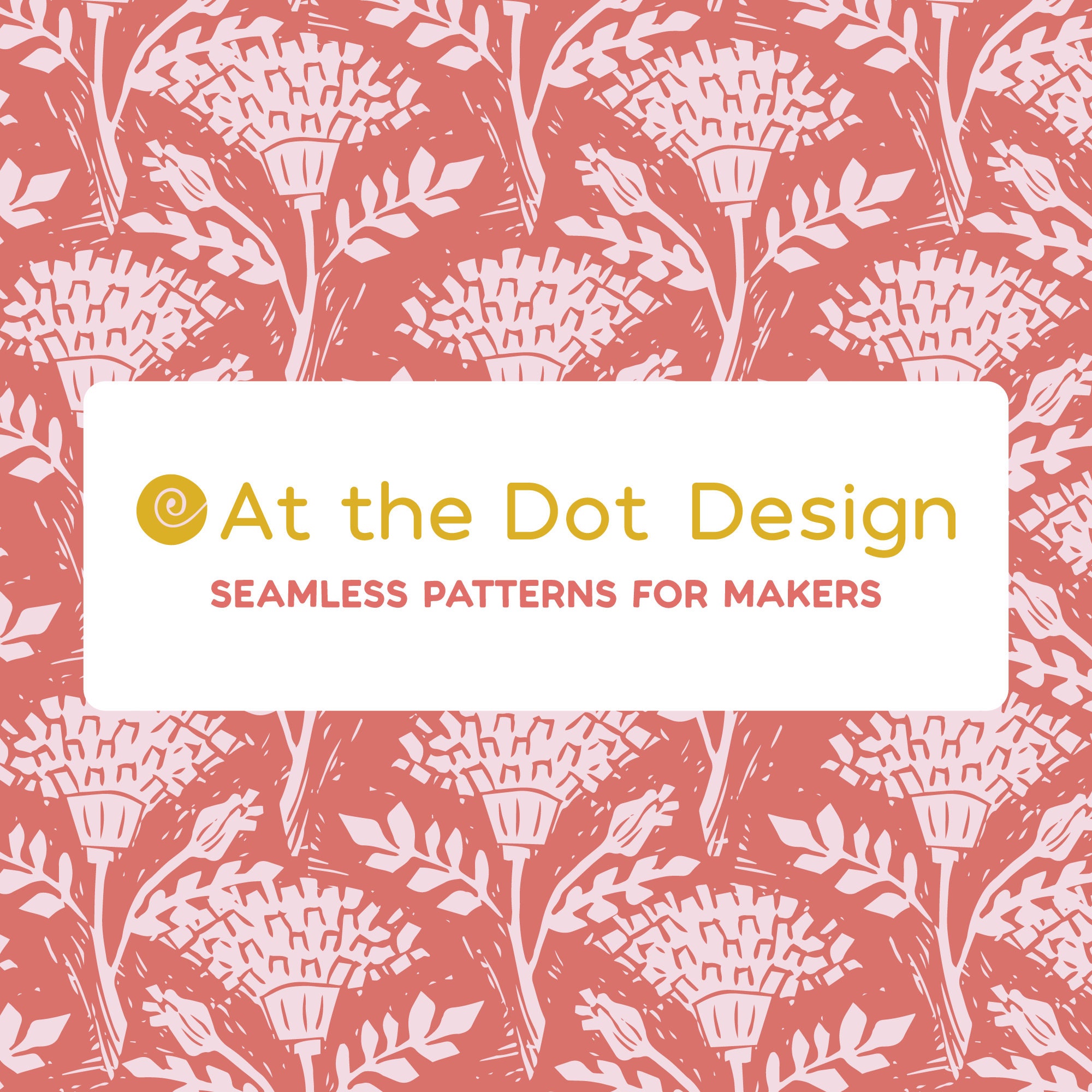 Pink Marigold Floral Pattern Floral Seamless Design - Etsy