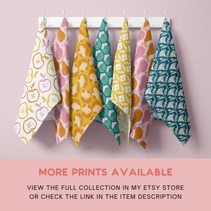 Vintage Tea Towel Mustard Yellow Kitchen Towel Floral Kitchen Decor ...