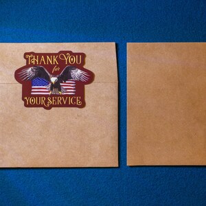 Thank You for Your Service Magnet - Die-cut 4" X 3" - Veteran Gift ...