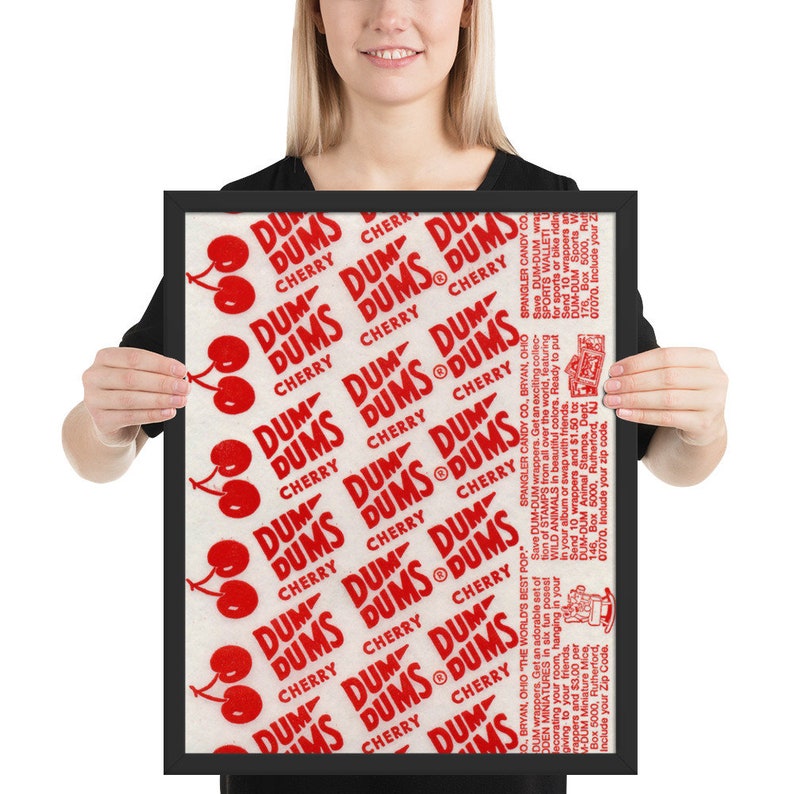 Dum Dum Lollipop Aesthetic Framed Poster - Etsy