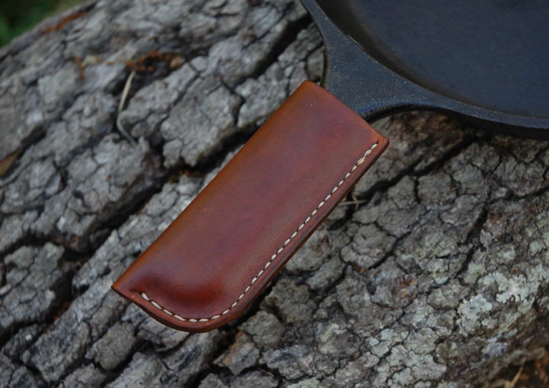 Leather Cast-iron Skillet Handle, Cover for Cast-iron Skillet Pot ...