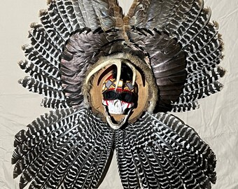 Modern Native American Turkey Feather Wall Art - Etsy