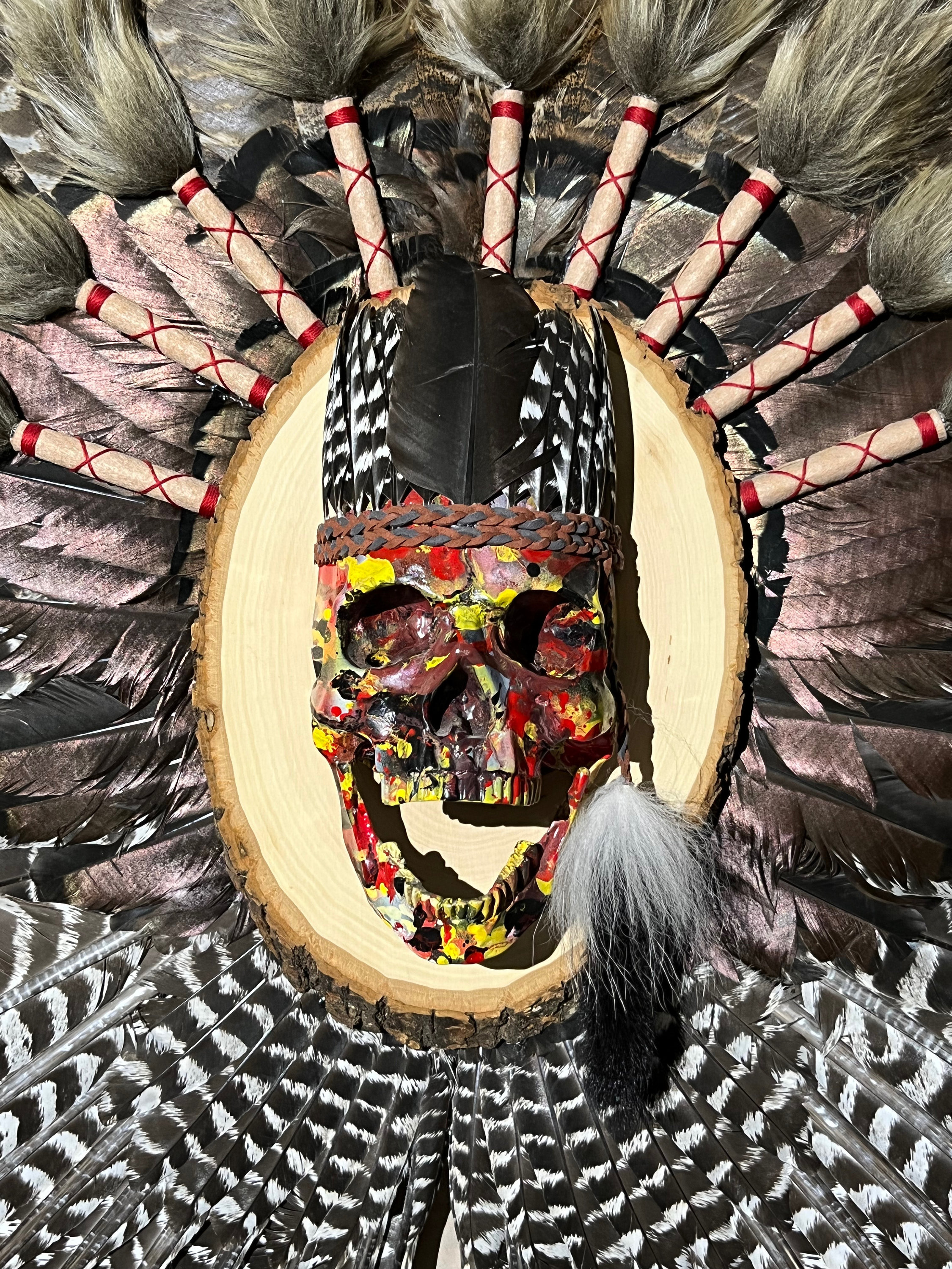 Modern Native American Turkey Feather Wall Art - Etsy