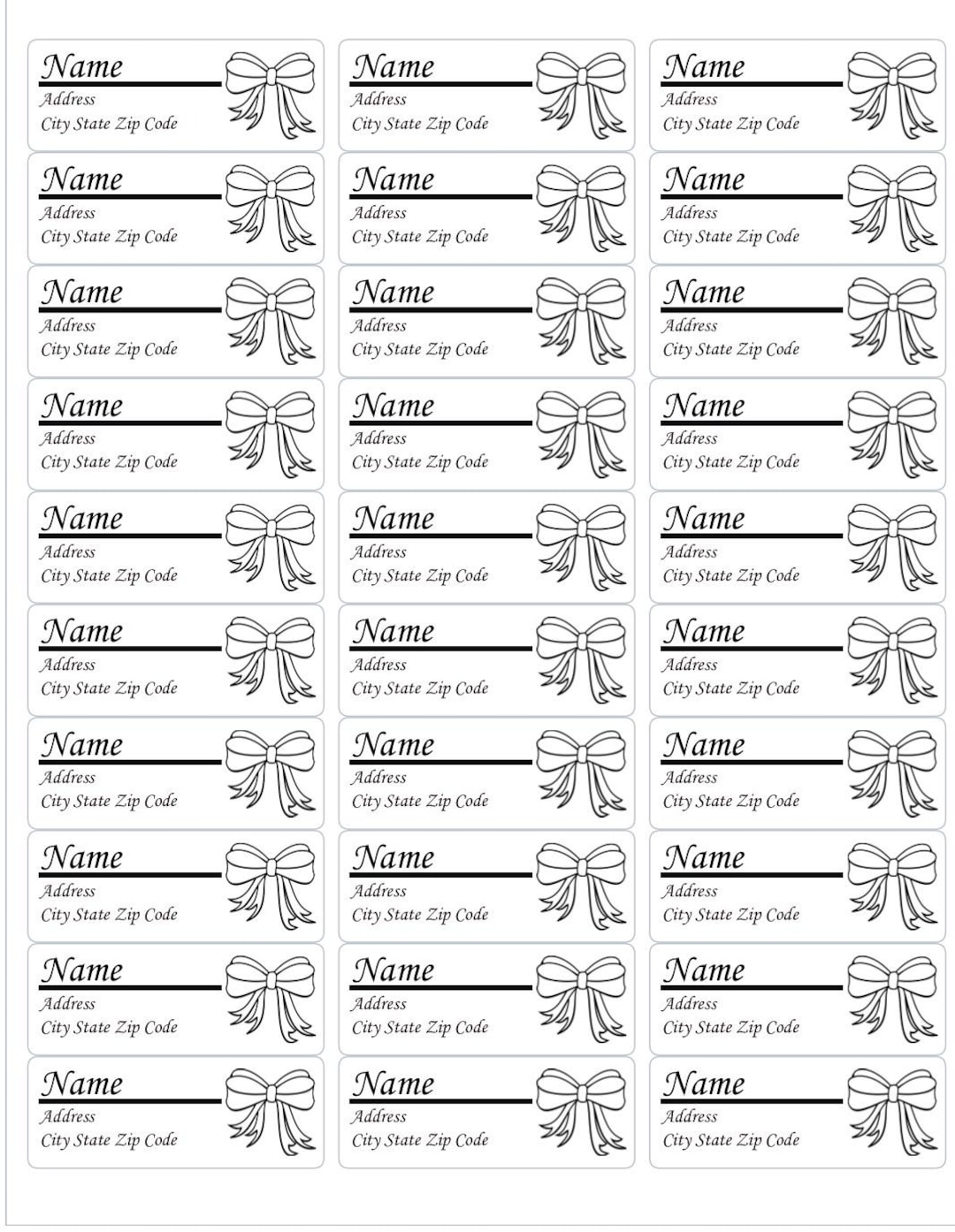 Personalized Mailing Labels – Custom Address Labels for Business ...