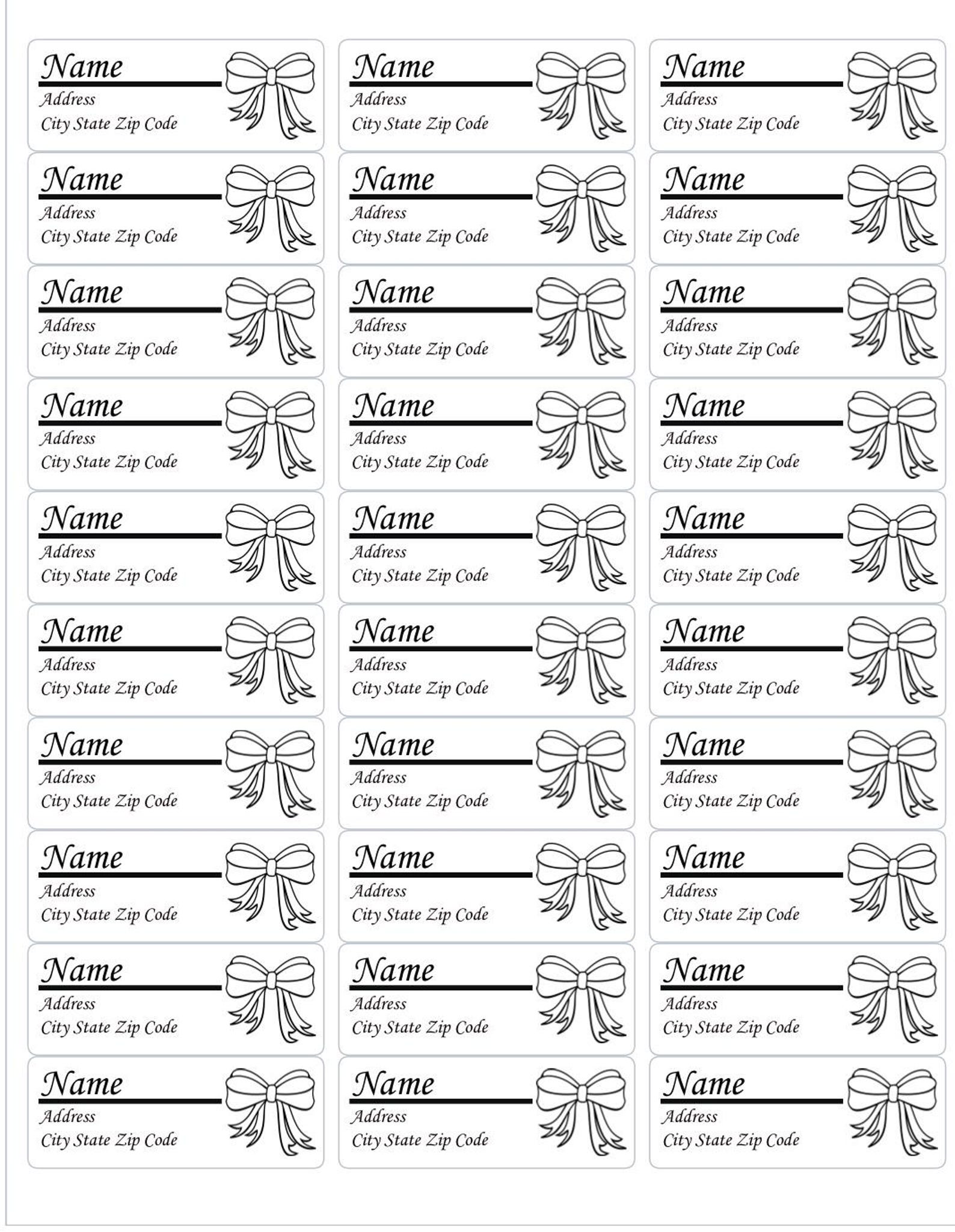 Personalized Mailing Labels – Custom Address Labels for Business ...