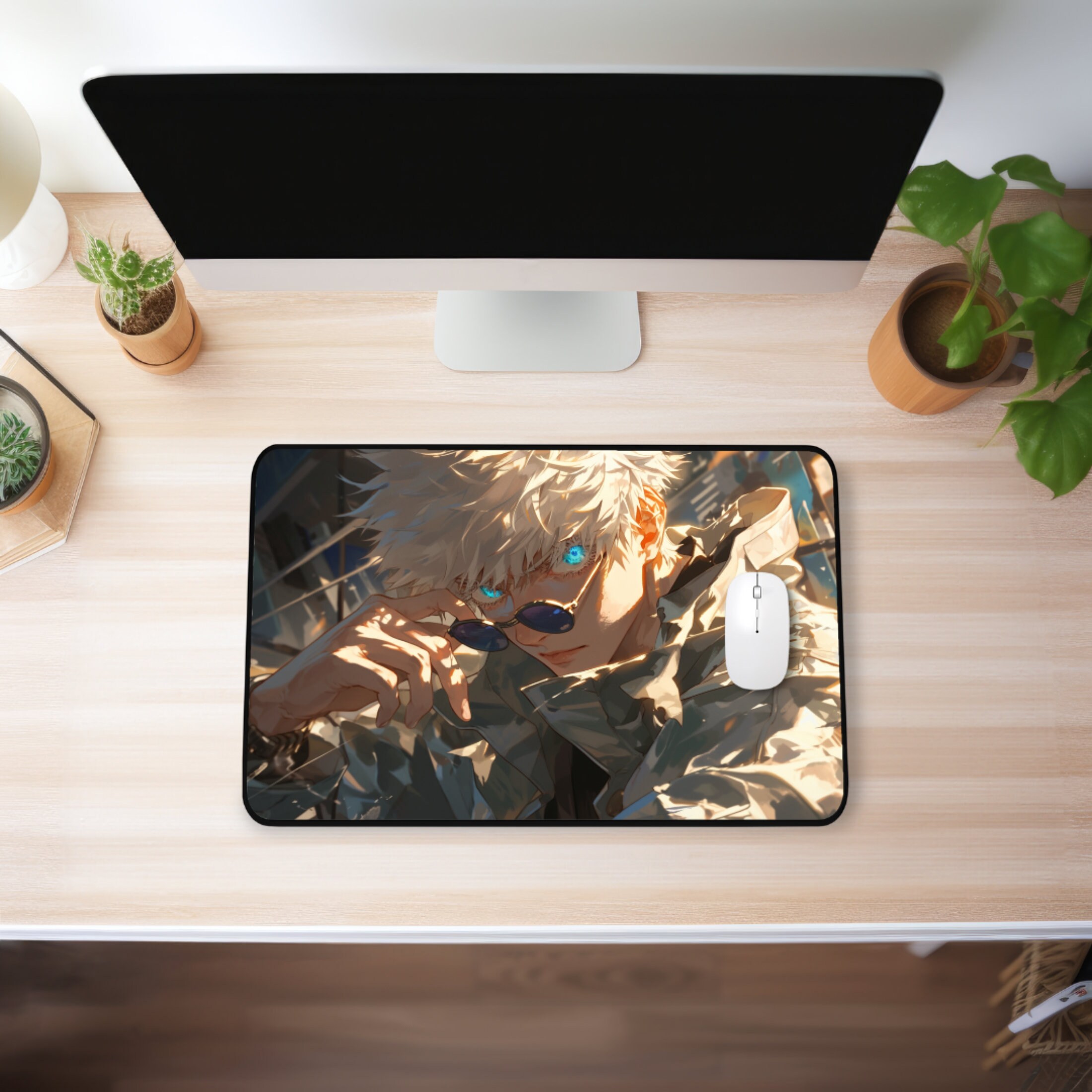 Cosmic Dreams Desk Mat, Jujutsu Kaisen Mouse Pad, Satoru Gojo Extended ...