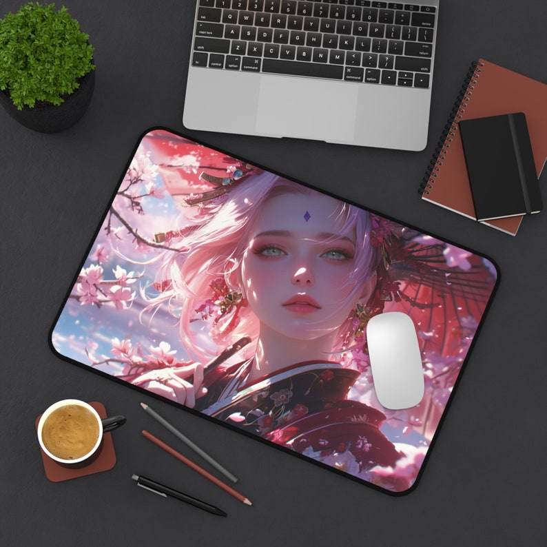 Among Petals Desk Mat, Sakura Mouse Pad, Naruto Extended Gaming Mouse ...