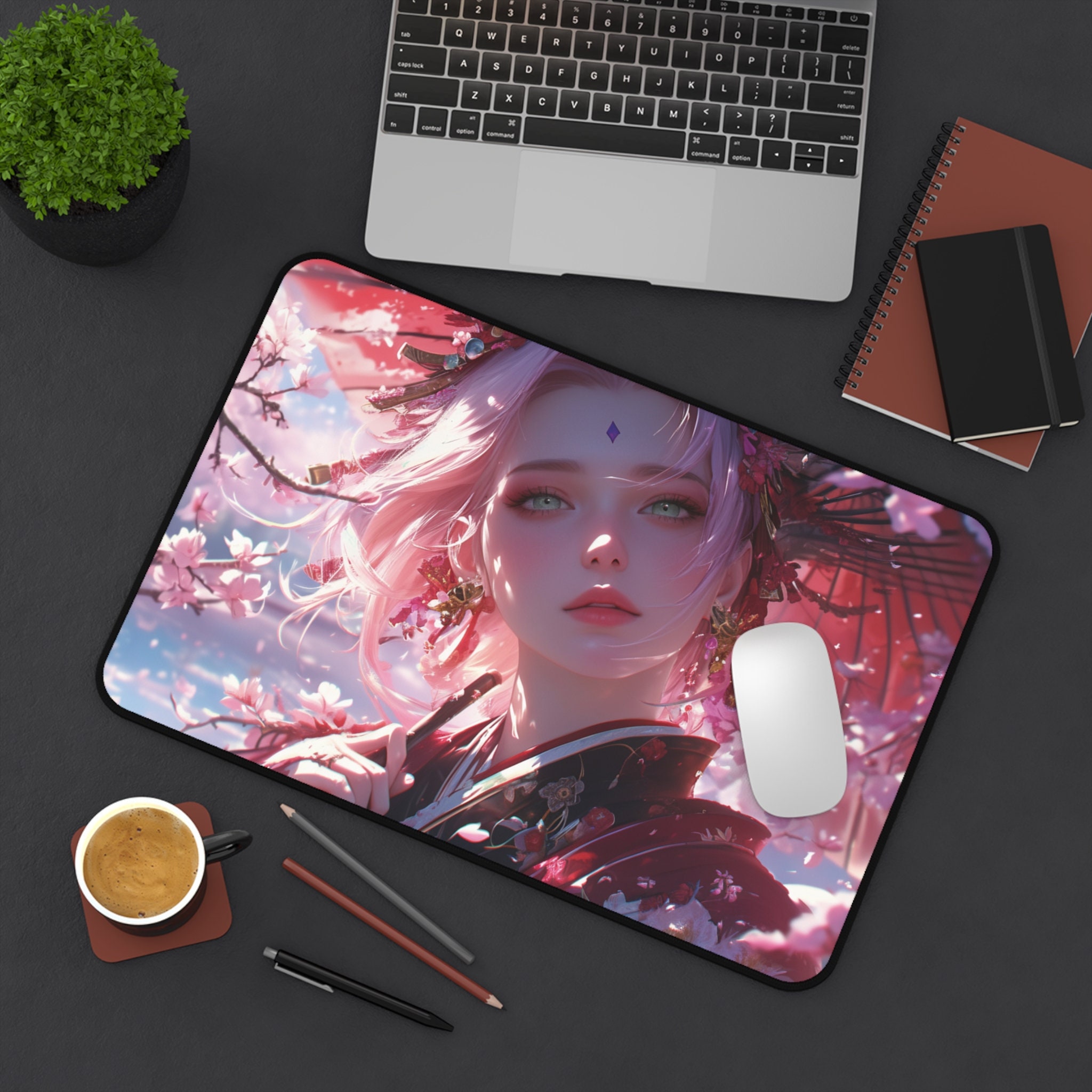 Among Petals Desk Mat, Sakura Mouse Pad, Naruto Extended Gaming Mouse ...
