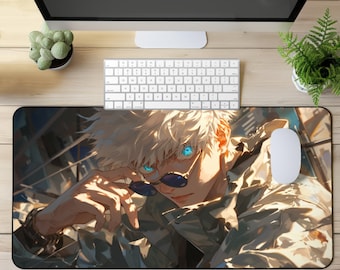 Satoru Gojo Mouse Pad - Jujutsu Kaisen Blindfolded Energy Desk Mat ...