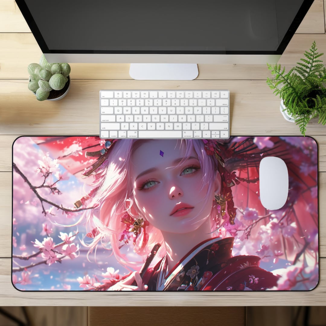 Among Petals Desk Mat, Sakura Mouse Pad, Naruto Extended Gaming Mouse ...
