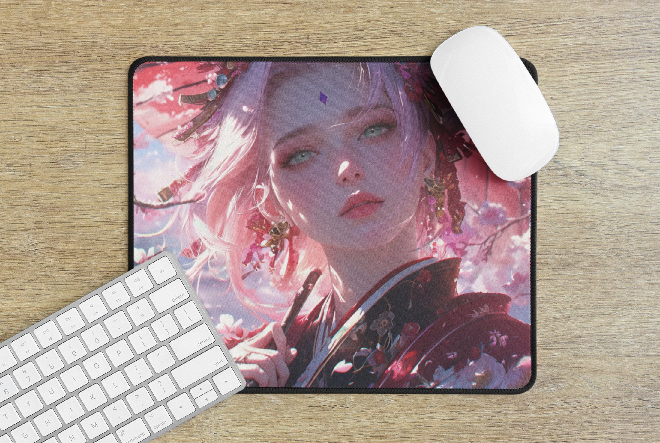 Among Petals Desk Mat, Sakura Mouse Pad, Naruto Extended Gaming Mouse ...