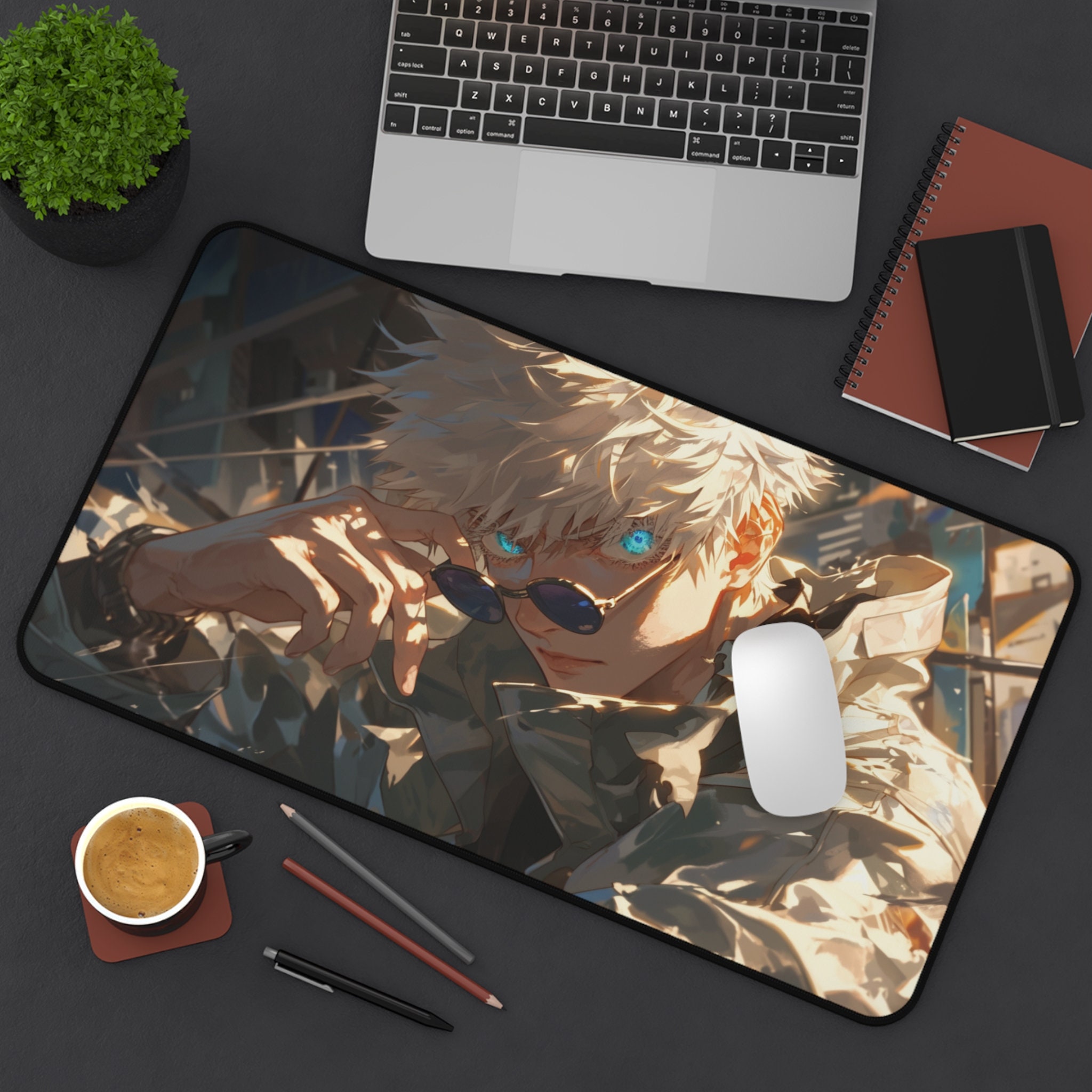 Cosmic Dreams Desk Mat, Jujutsu Kaisen Mouse Pad, Satoru Gojo Extended ...