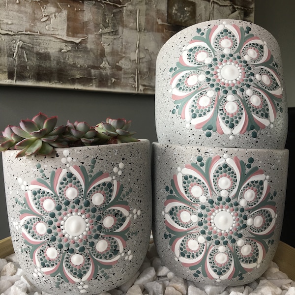 Dot Mandala Pot - Etsy