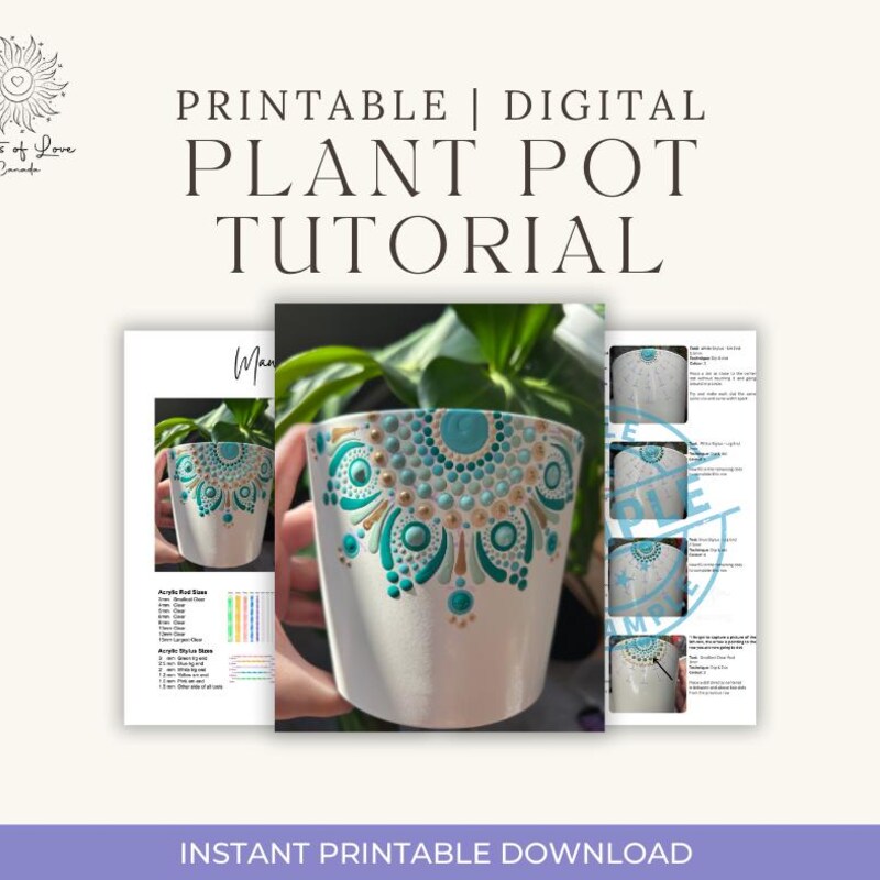 Dot Mandala Pot - Etsy
