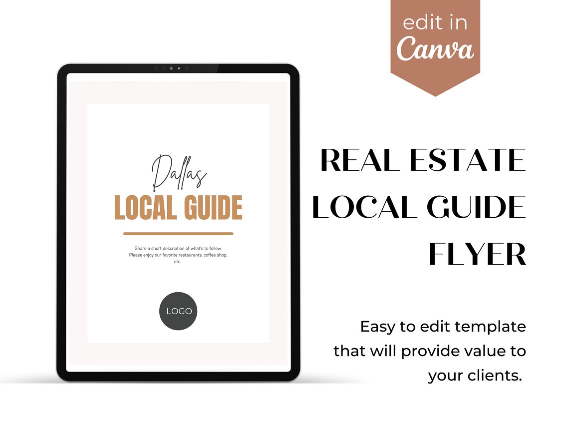 Real Estate Local Guide Template | Welcome Guide | City Guide Flyer ...