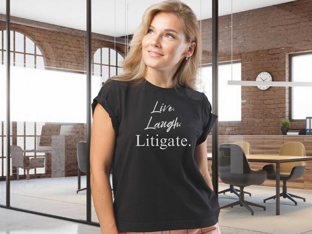 Funny Lawyer Gift | Live Laugh Litigate | Litigation Attorney Gag Gift ...