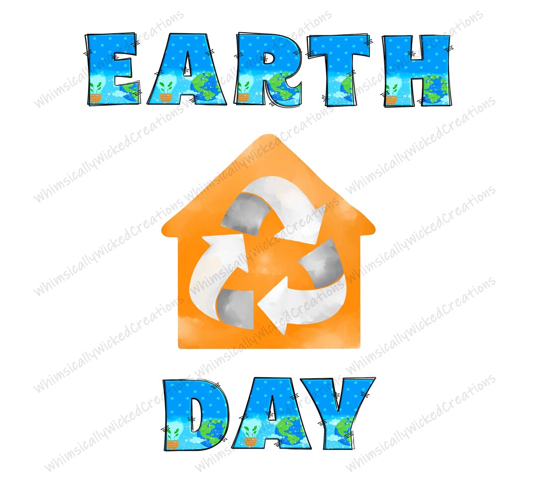 Earth Day Recycle PNG - Etsy
