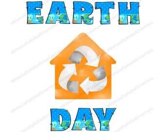 PNG, SVG, Clipart, Earth Day, Recycle, Instant Digital Download - Etsy UK