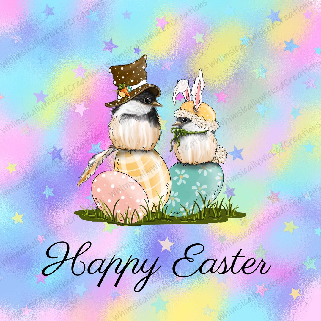 Happy Easter Chickadees - Etsy