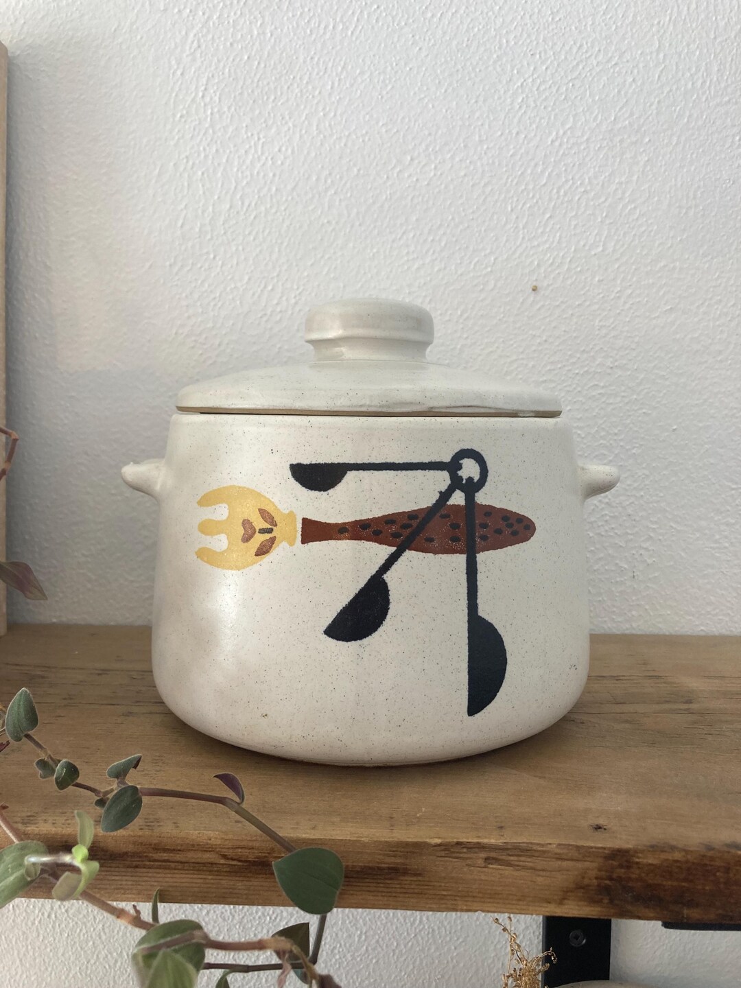 Vintage Mid Century Modern Crock, Vintage Kitchen - Etsy