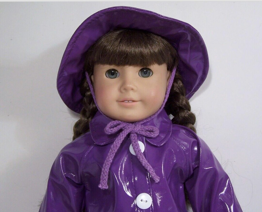 Purple Raincoat Coat Rain Hat 2 Piece Doll Clothes Fits: Any 18" AG ...