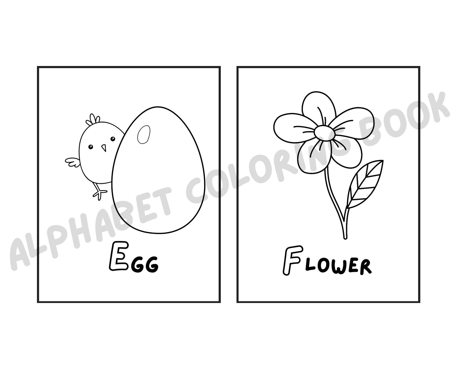 Alphabet Coloring Book Worksheet | Alphabet Coloring Pages for Kids ...