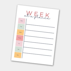 Weekly Planner Template | Digital Weekly Planner Ready to Download | 8. ...