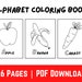 Alphabet Coloring Book Worksheet | Alphabet Coloring Pages for Kids ...