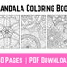 Mandala Coloring Pages | Adult Coloring Book | 50 Digital Coloring ...