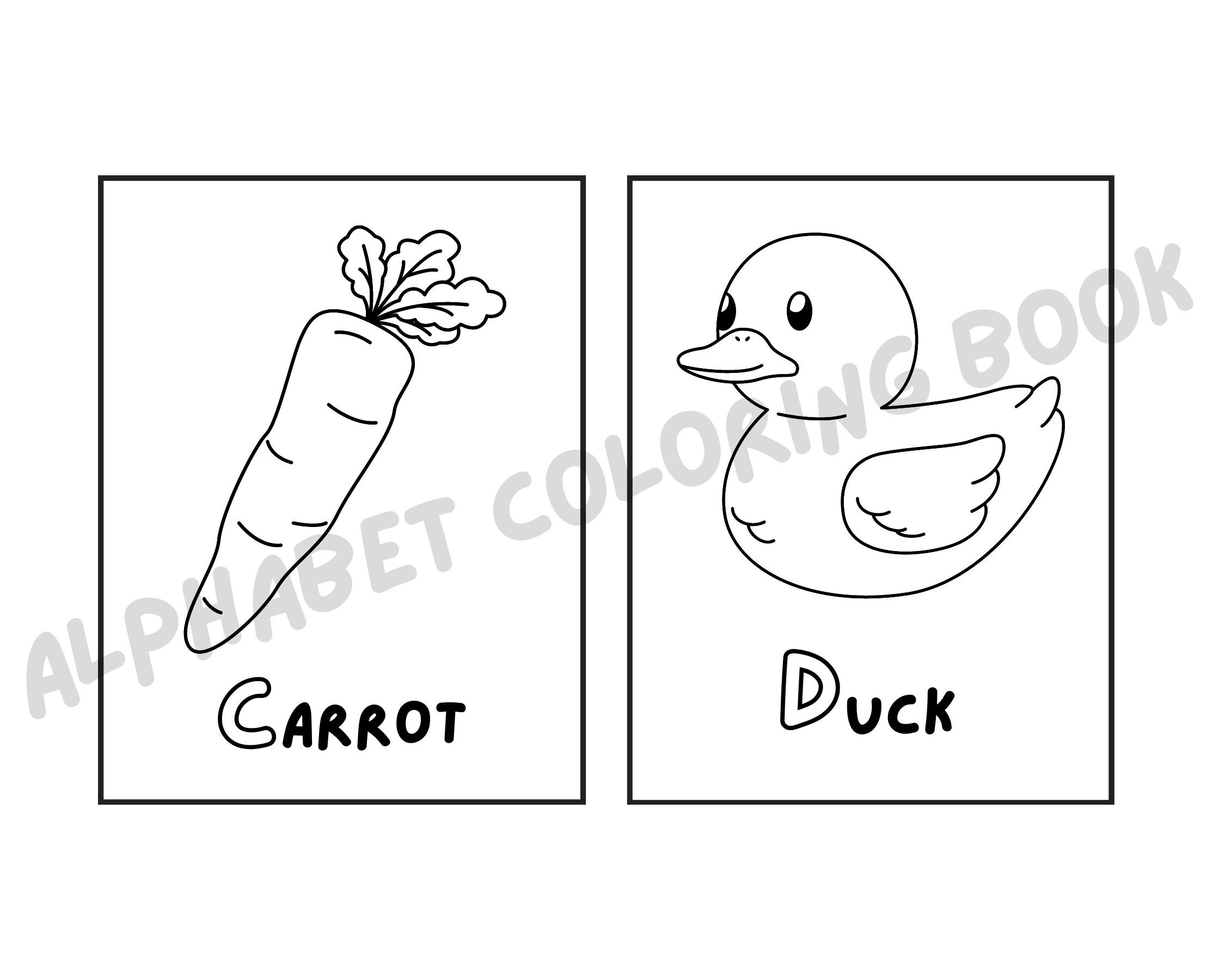 Alphabet Coloring Book Worksheet | Alphabet Coloring Pages for Kids ...