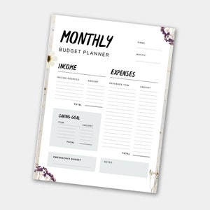 Monthly Budget Planner Template Digital Budget Planner Ready to ...