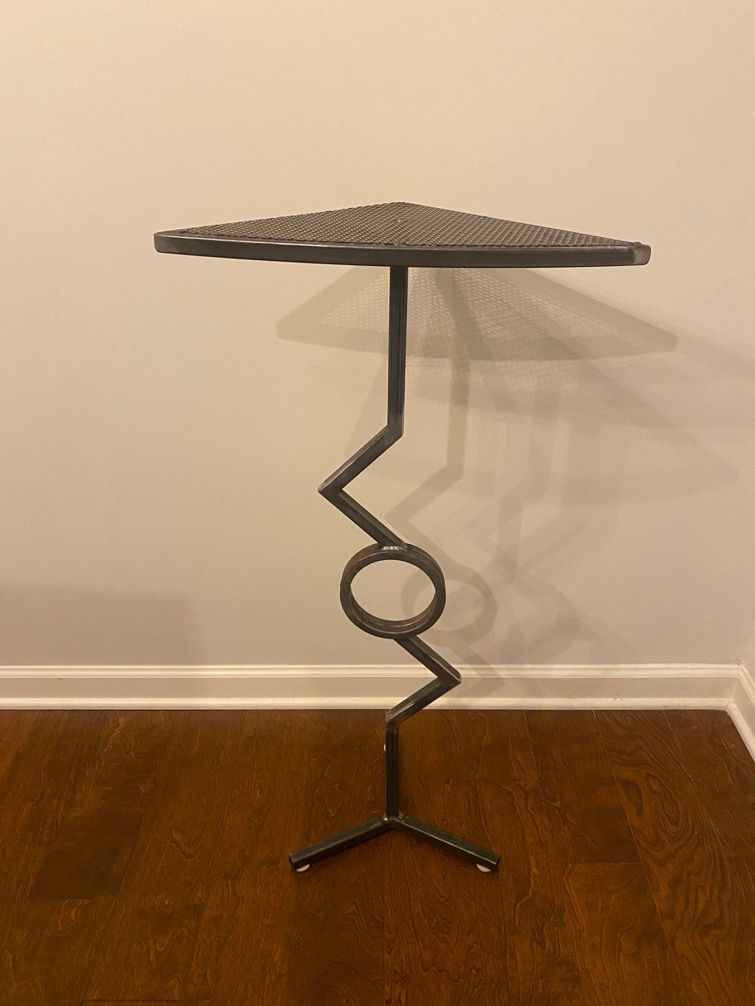 Abstract Steel Corner Table - Etsy