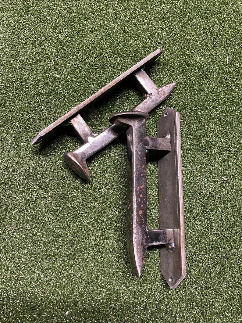 Railroad Spike Door Handle - Etsy