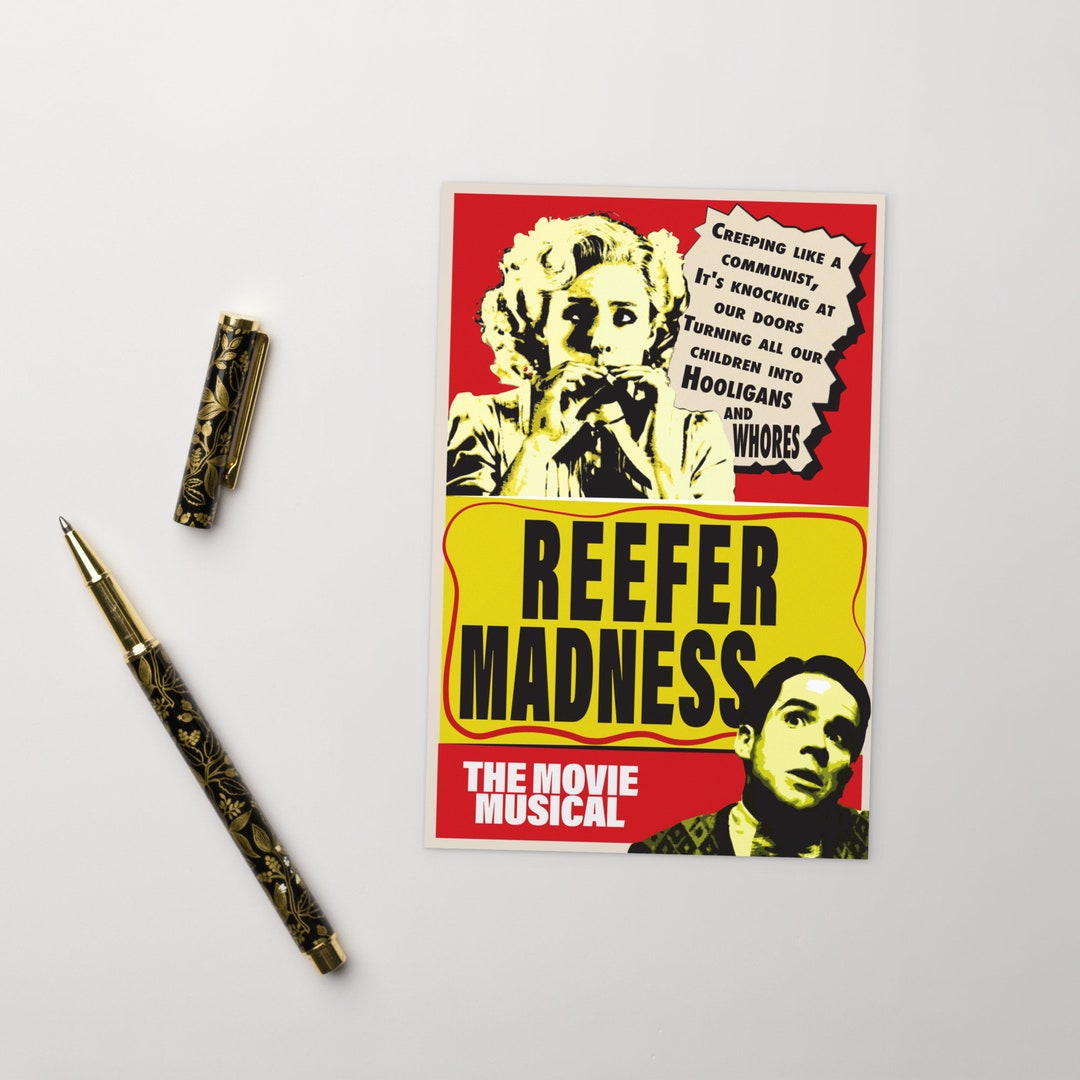 Reefer Madness Poster Cards - Etsy