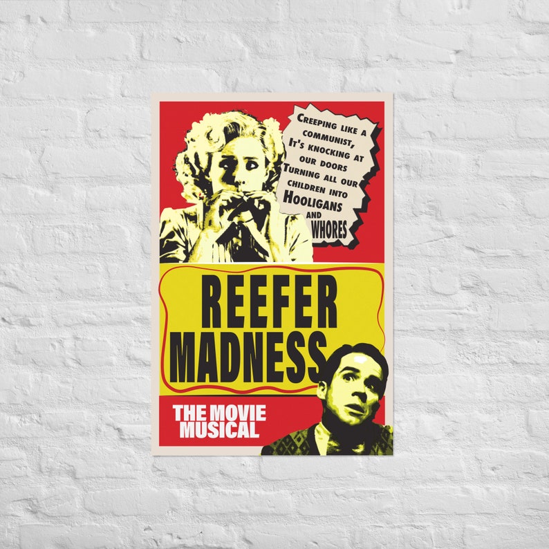 Reefer Madness Vintage Inspired Poster - Etsy